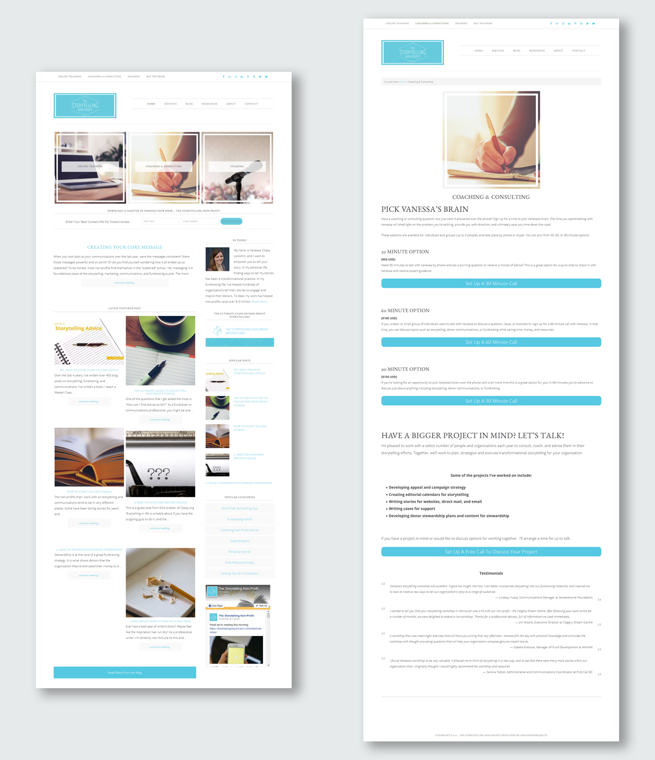The Story Telling Non-Profit | On Purpose Projects Portfolio